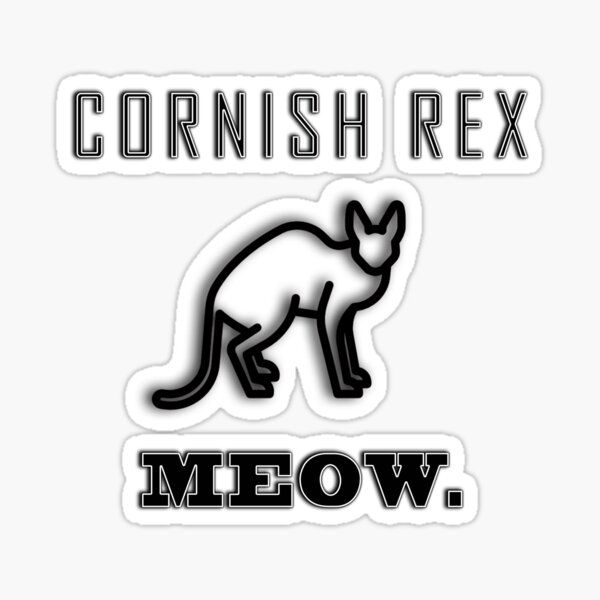 "cornish rex" Sticker for Sale by rvcreative | Redbubble