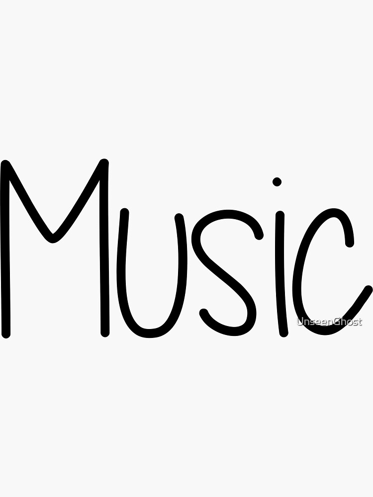 "School Subject Sticker - Music" Sticker for Sale by UnseenGhost ...