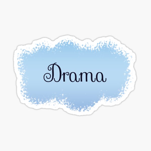 "Drama School Subject Label - white" Sticker for Sale by IrinchiDE ...