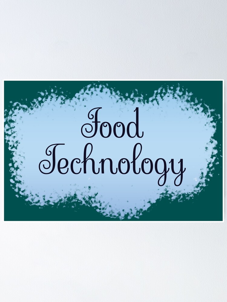 "Food Technology School Subject Label - Sherpa Blue" Poster for Sale by ...