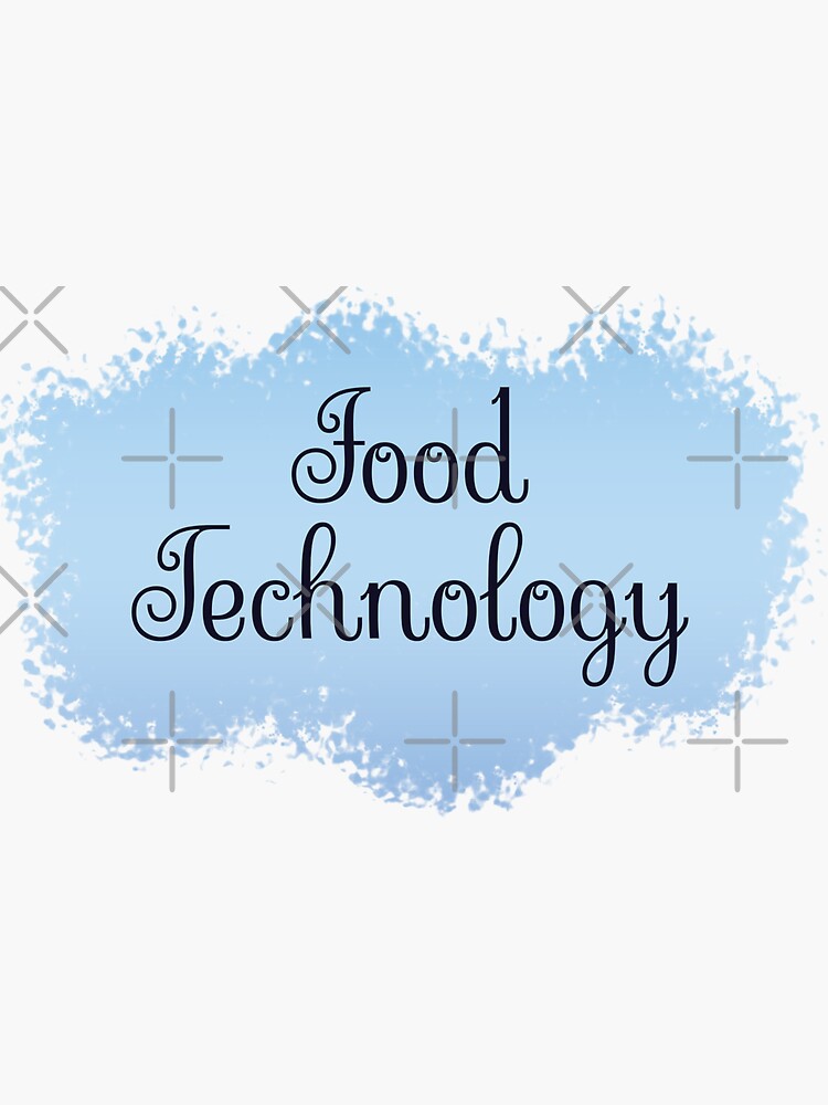 "Food Technology School Subject Label - white" Sticker for Sale by ...