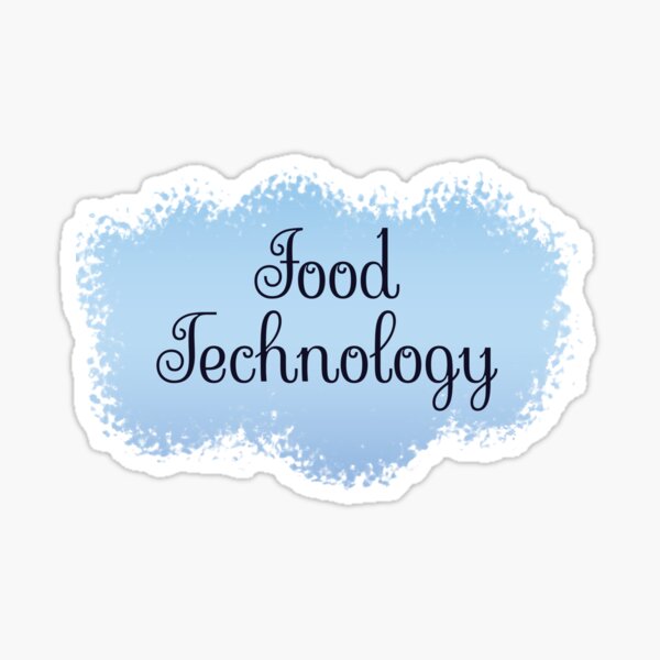 "Food Technology School Subject Label - white" Sticker for Sale by ...