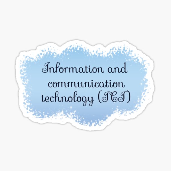 "ICT - Information and Communication Technology School Subject Label ...