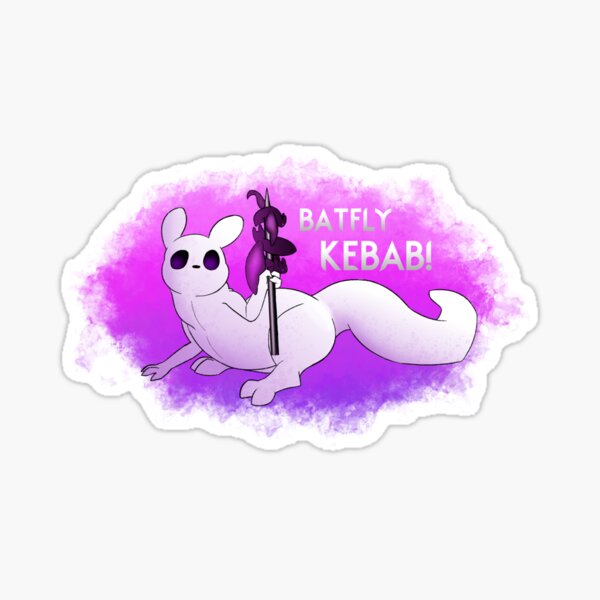 "Batfly Kebab! (Rain World)" Sticker for Sale by Theoddhawk | Redbubble