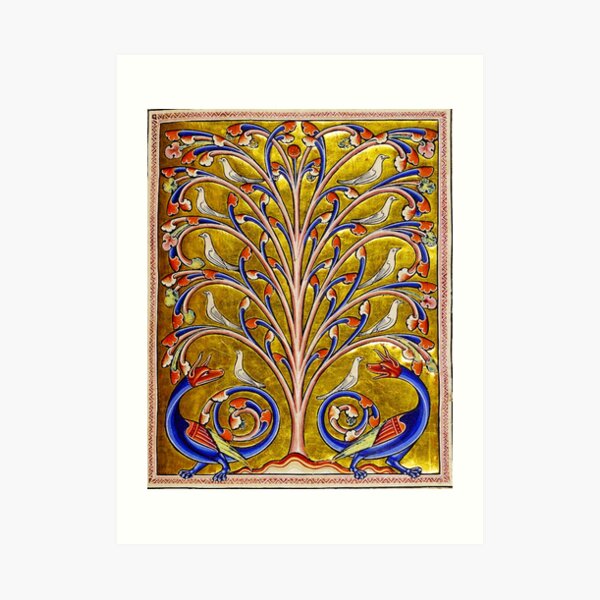 Lámina artística «El árbol de Peridexion el árbol mágico del bestiario ...