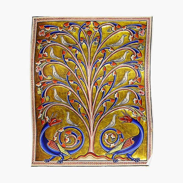 "The Peridexion Tree the magic tree from Oxford bestiary" Poster by ...