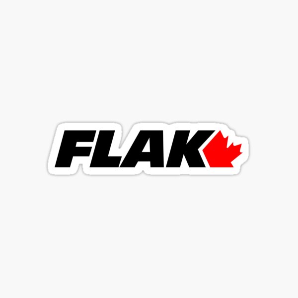 "Flak Retro Ice Hockey Logo" Sticker for Sale by Retrohockeyuk | Redbubble