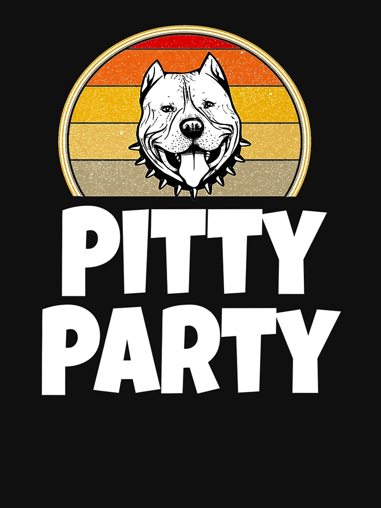 "Funny Pitty Party Retro Pitbull " T-shirt by wowart4u | Redbubble