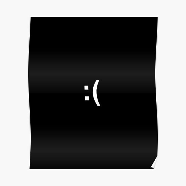 "Sad Face" Poster by JulianJuliano | Redbubble