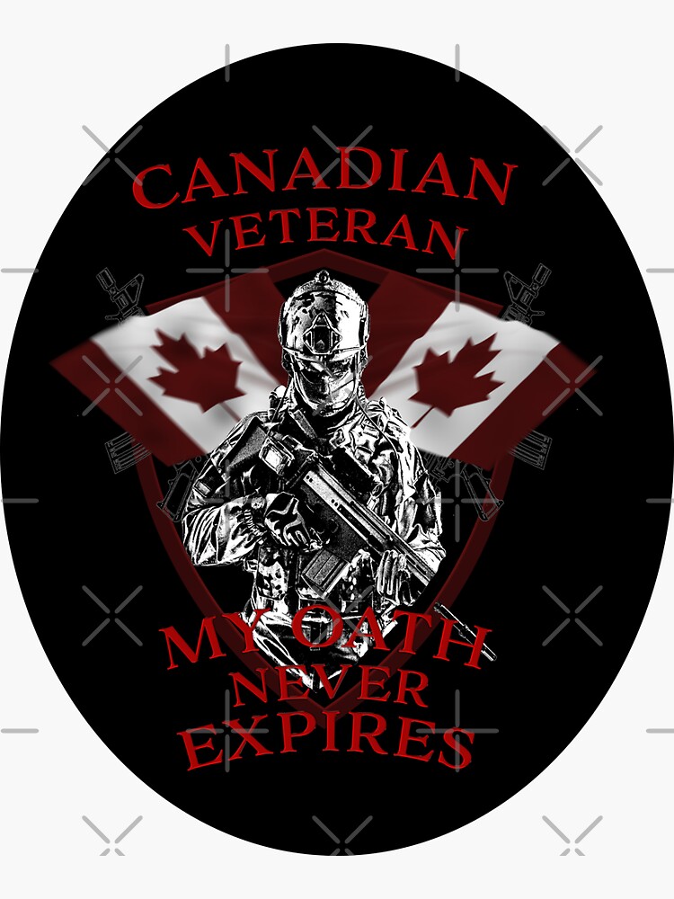 "Canadian Military: Veteran " Sticker for Sale by Davidpy | Redbubble