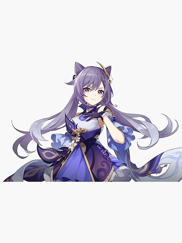 "keqing genshin transparent" Sticker for Sale by bigguzzito | Redbubble