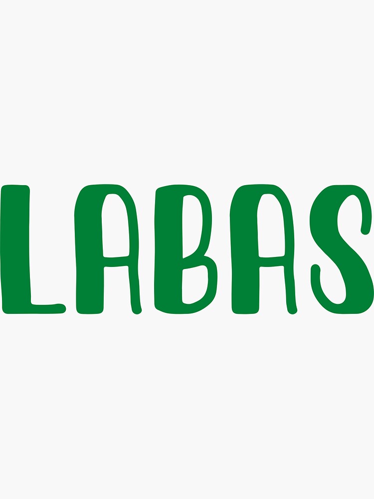 "Labas" Sticker for Sale by rustyyyyyy | Redbubble