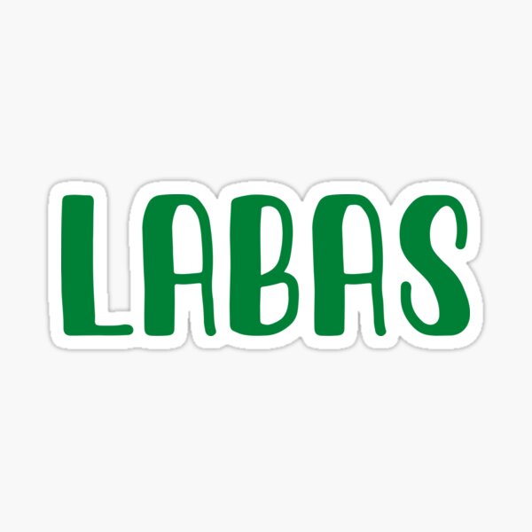 "Labas" Sticker for Sale by rustyyyyyy | Redbubble