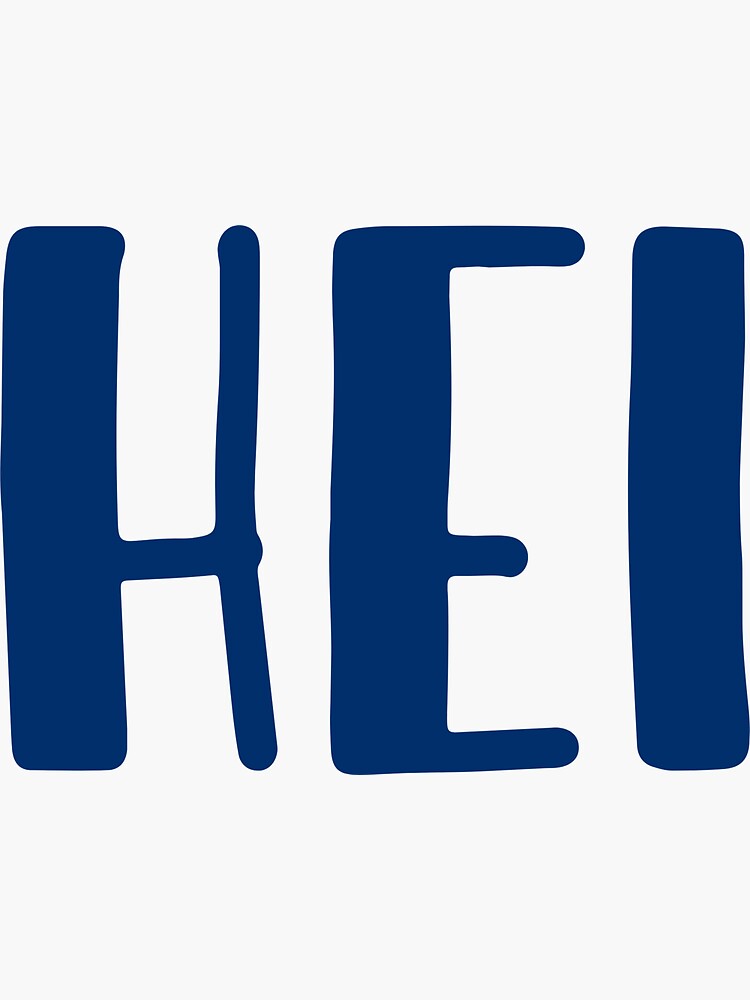 "Hei - Greeting Hello in Finland" Sticker for Sale by rustyyyyyy ...