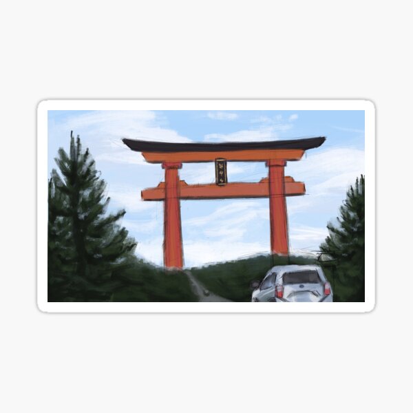 "Japan tori gate" Sticker for Sale by Lauulauuzart | Redbubble