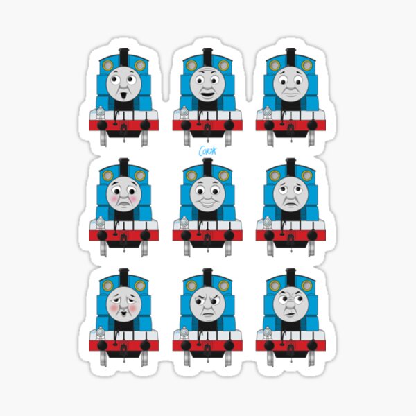 "Thomas The Train" Sticker for Sale by UndertheMoonSVG | Redbubble