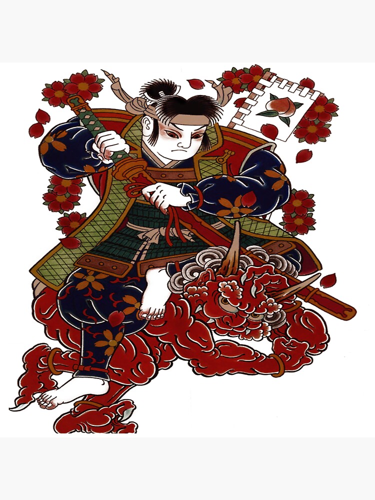 Pegatina «Tatuaje Momotaro de Hiroki Awano» de Lqfted | Redbubble