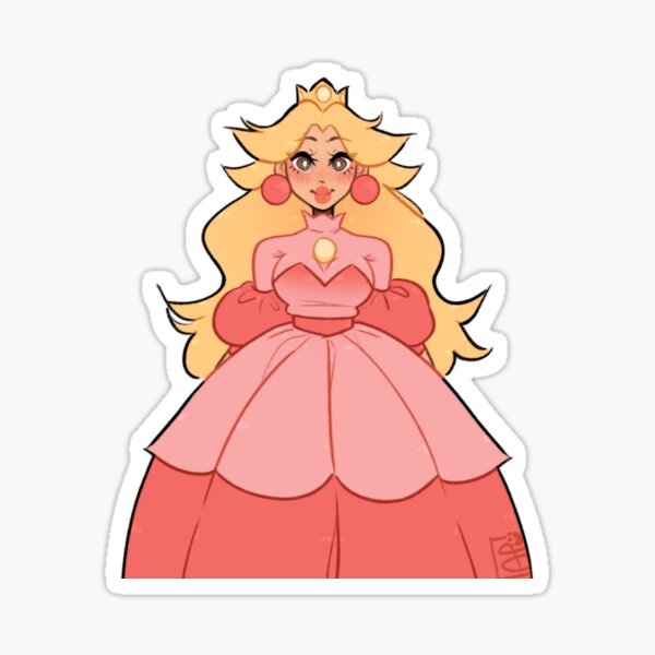 "Peach" Sticker for Sale by ArtzyPaw | Redbubble