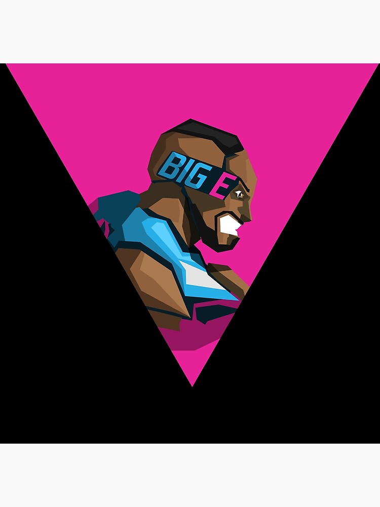 "BIG E wrestler design emblem" Poster for Sale by Dr-Hat | Redbubble