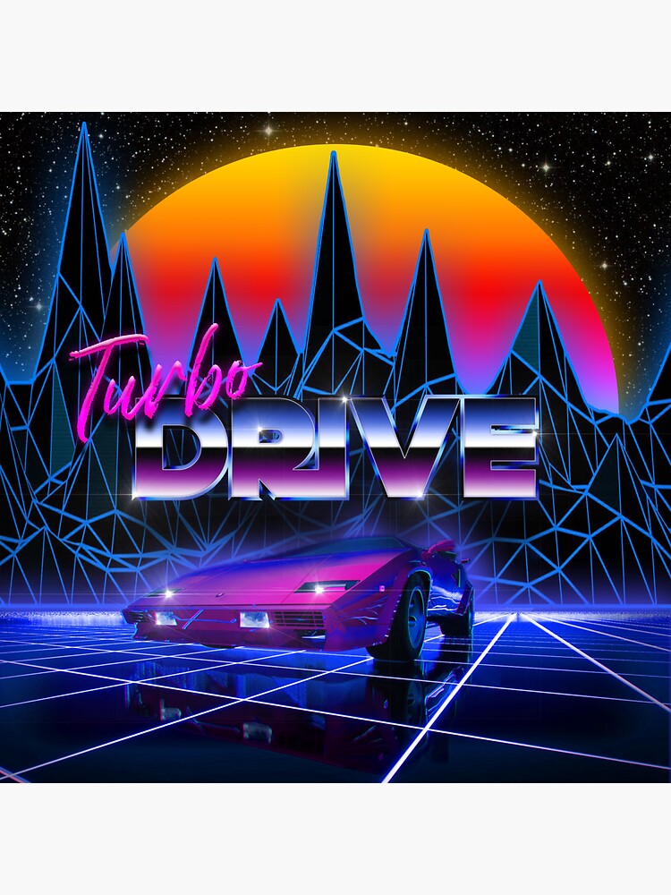 "Turbo Drive" Sticker for Sale by AsapCam | Redbubble