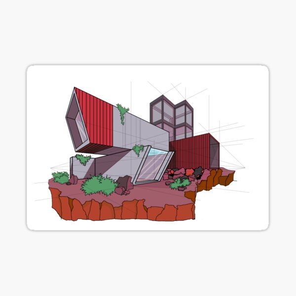"The House" Sticker by DrJezzz | Redbubble