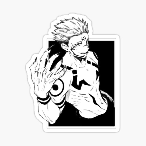 "Sukuna" Sticker for Sale by otakumania | Redbubble