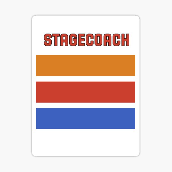 "Stagecoach" Sticker for Sale by PortPrints | Redbubble