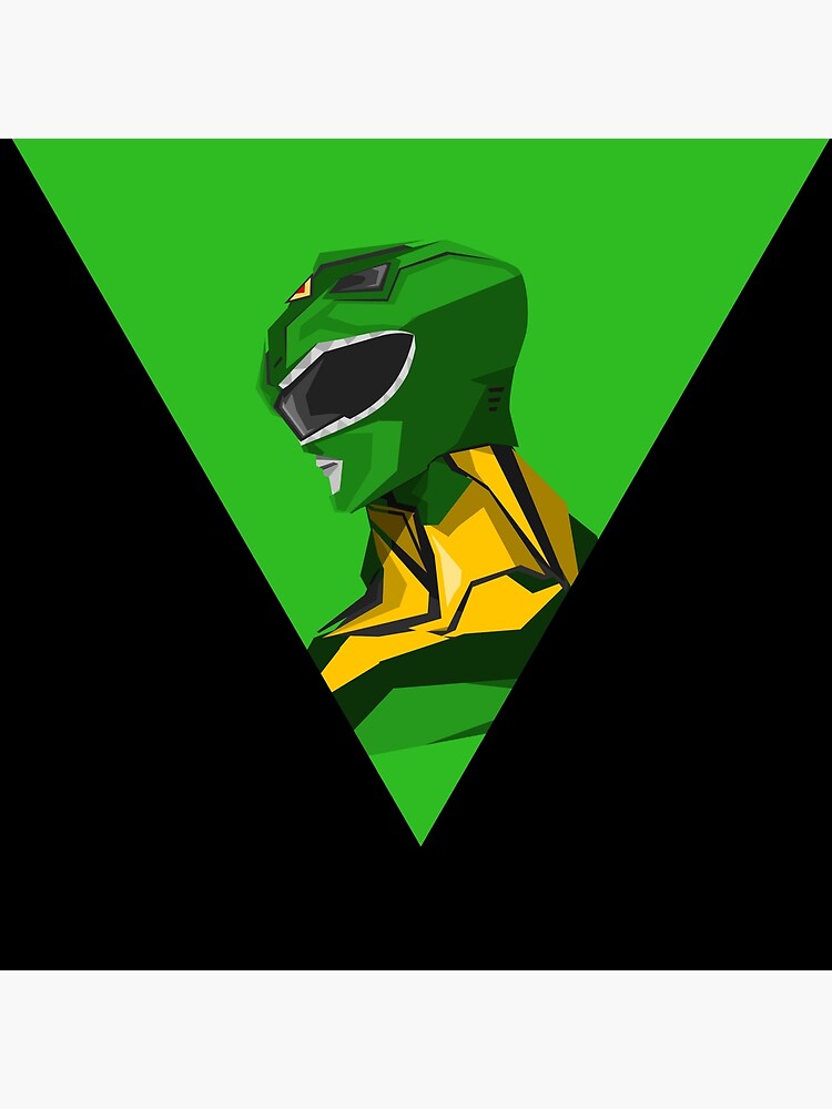 "Green Ranger Drawing Emblem" Art Print by Dr-Hat | Redbubble