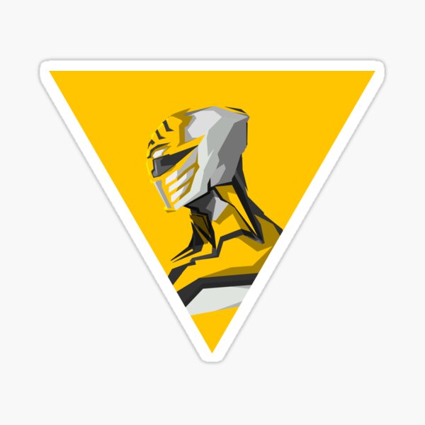 "White Ranger Drawing Emblem" Sticker for Sale by Dr-Hat | Redbubble