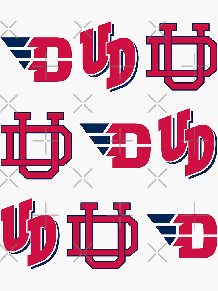 "University of Dayton - Red White and Blue" Sticker for Sale by ...