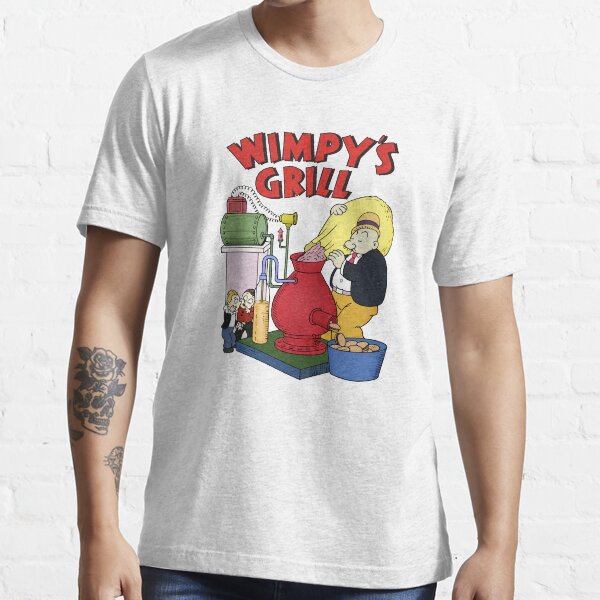 "Wimpy's Grill 1930's Hamburger Joint Logo, Popeye Cartoon" T-shirt for ...