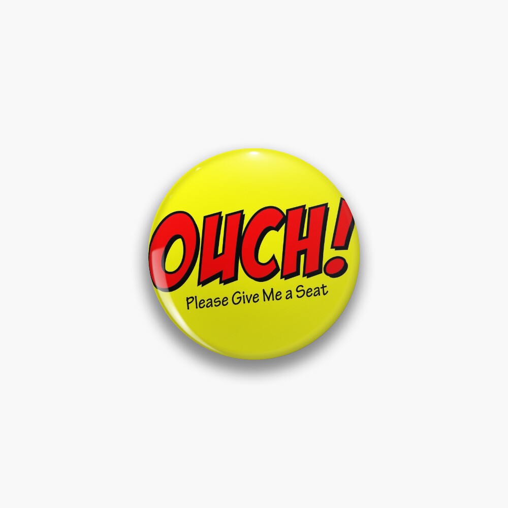 "OUCH!" Sticker for Sale by Emsimonsen | Redbubble