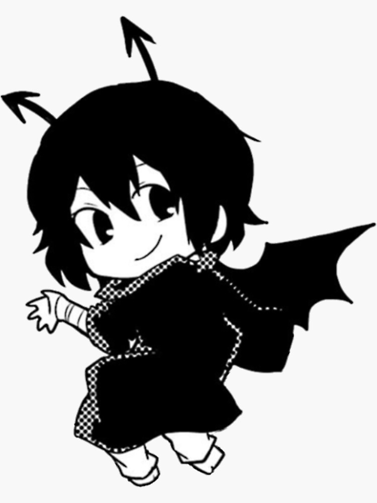 "Chibi Devil Dazai Osamu Bungo Wan " Sticker for Sale by Crispalline ...