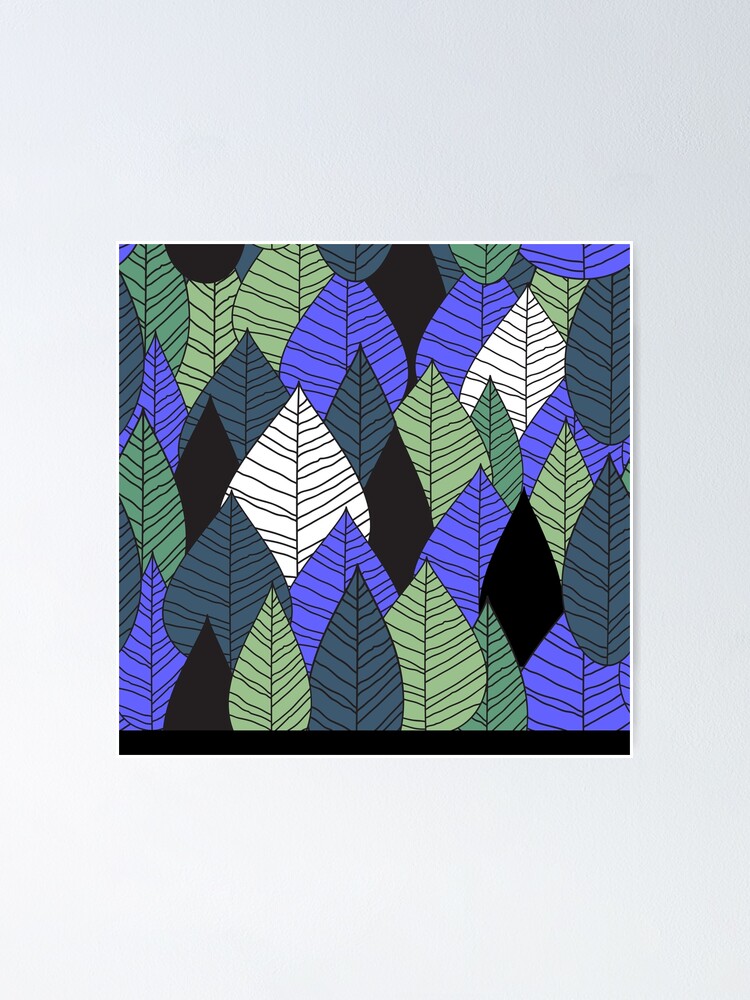 "Leave Patterns" Poster for Sale by Alafina2019 | Redbubble