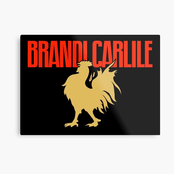 Lámina metálica «Lo mejor de la cantante américa Brandi Carlile logo ...