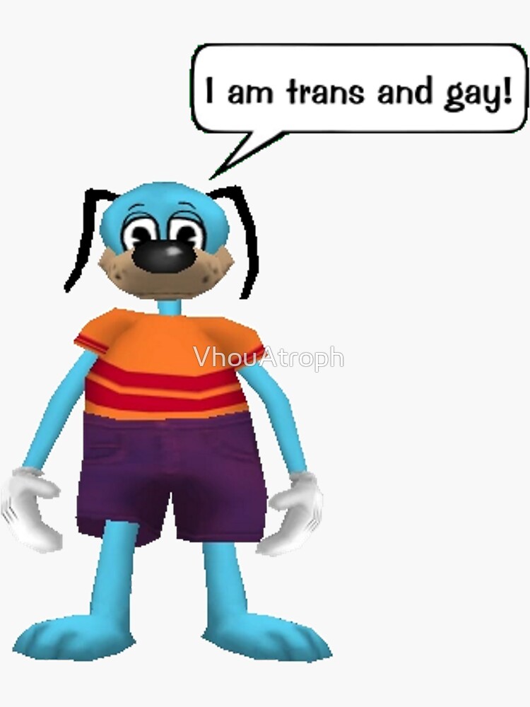 "Flippy Toontown is trans and gay!" Sticker for Sale by VhouAtroph ...