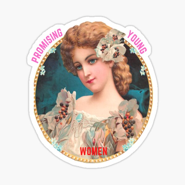 "Promising Young Woman Beautiful Dynamic Strong Beauty" Sticker for ...