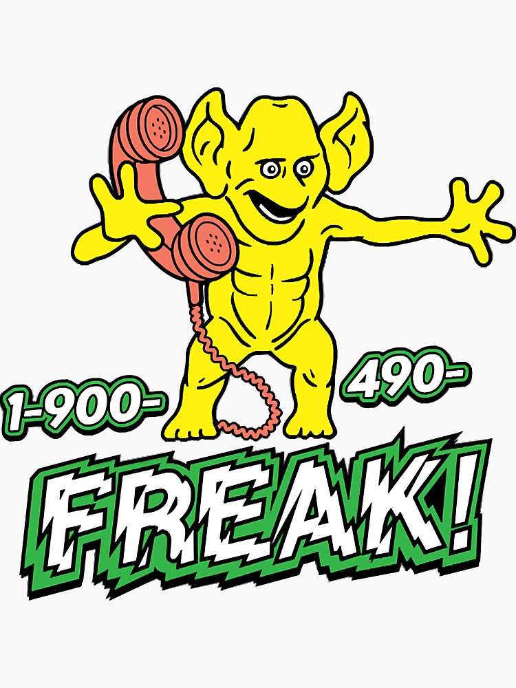 "Freddy Freaker - Design A " Sticker by yaosollo | Redbubble