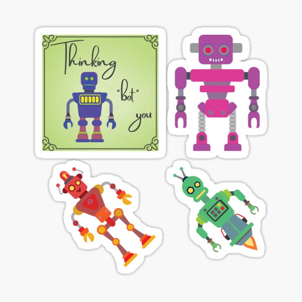 "Robots and Robotics | Brick Life | Robotics Club " Sticker for Sale by ...