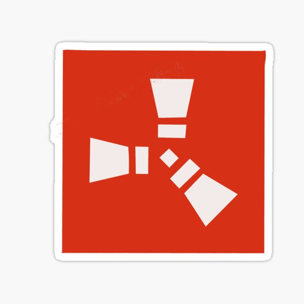 "Rust logo " Sticker for Sale by mommaKart | Redbubble