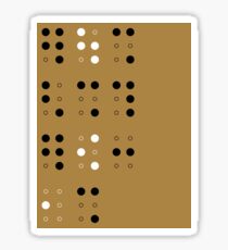 Braille: Stickers | Redbubble