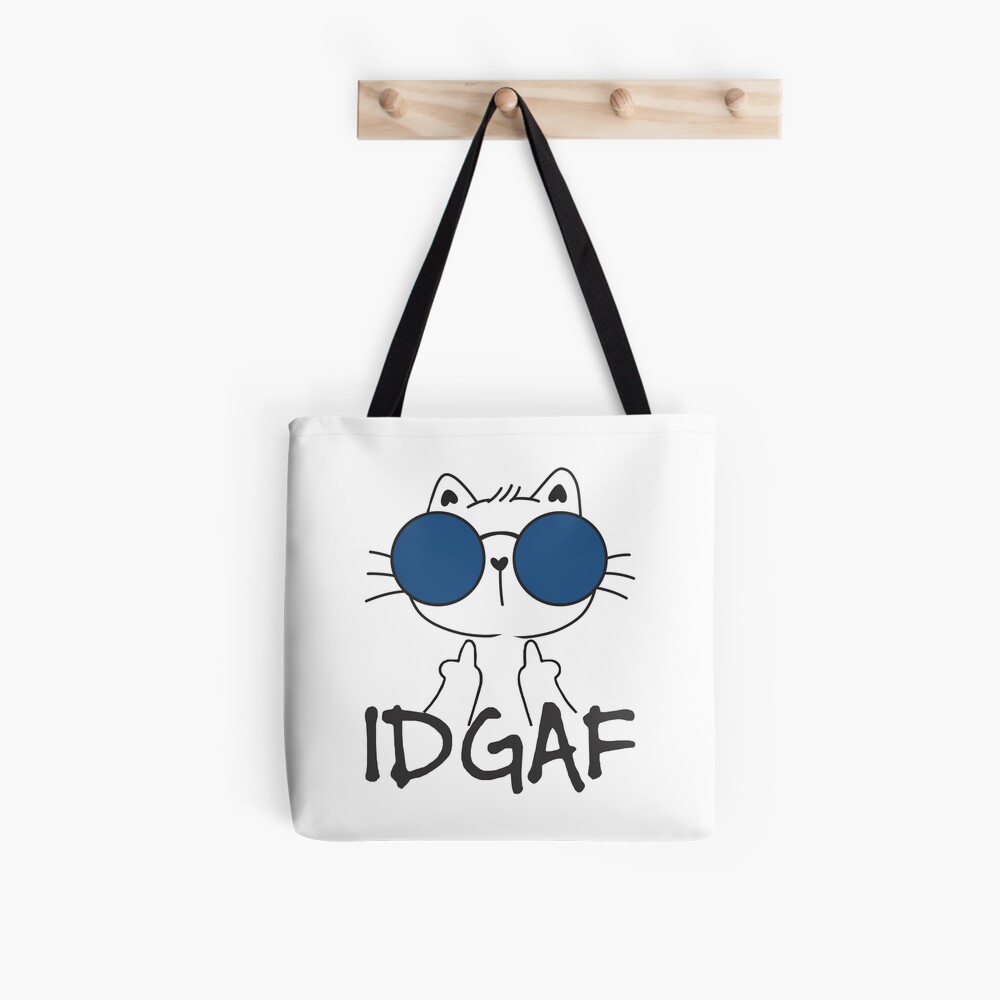 "Flipping Off Cat - An Illustrated Design Of A Cat Wearing Glasses ...