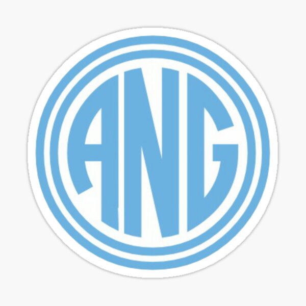 "ANG Monogram" Sticker by sloanehaley | Redbubble