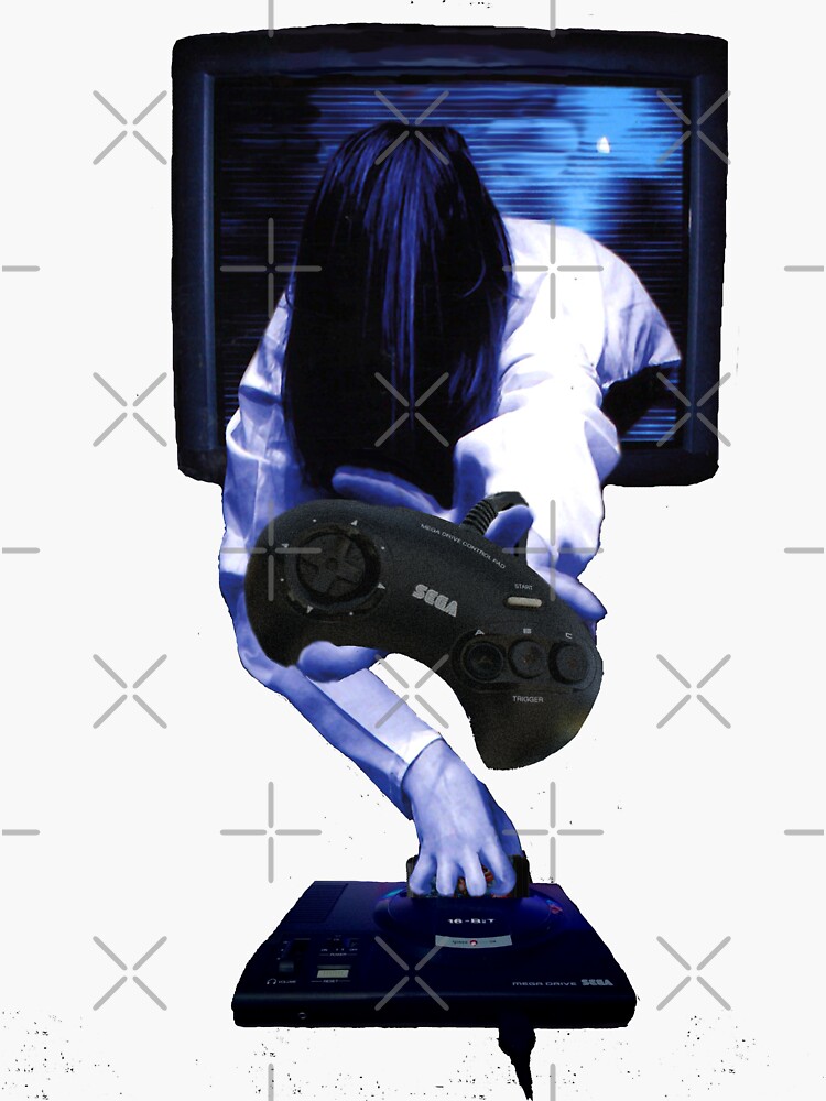 "Sadako Megadrive" Sticker for Sale by DBloke | Redbubble
