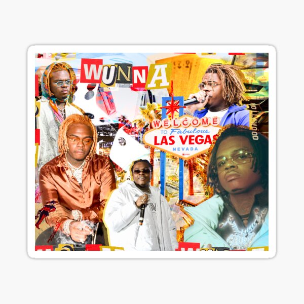 "Gunna | Vacation Collage" Sticker for Sale by HaysMolm | Redbubble
