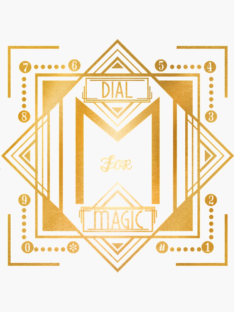 "Dial M for Magic Logo " Sticker by YeisyAn199 | Redbubble