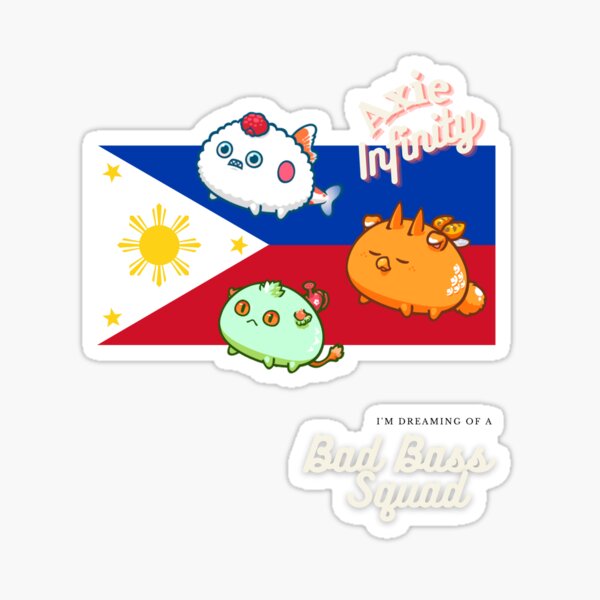 "Axie Infinity Bad Bass Squad Gear" Sticker by BeckySageLife | Redbubble