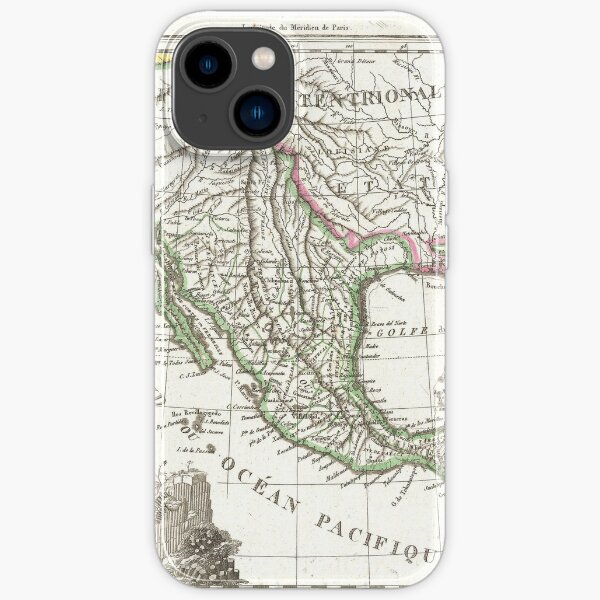 "Vintage Map of Texas and Mexico Territories (1810) " iPhone Case for Sale by BravuraMedia ...