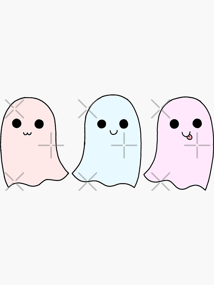"Ghost trio" Sticker for Sale by Eris-Studios | Redbubble