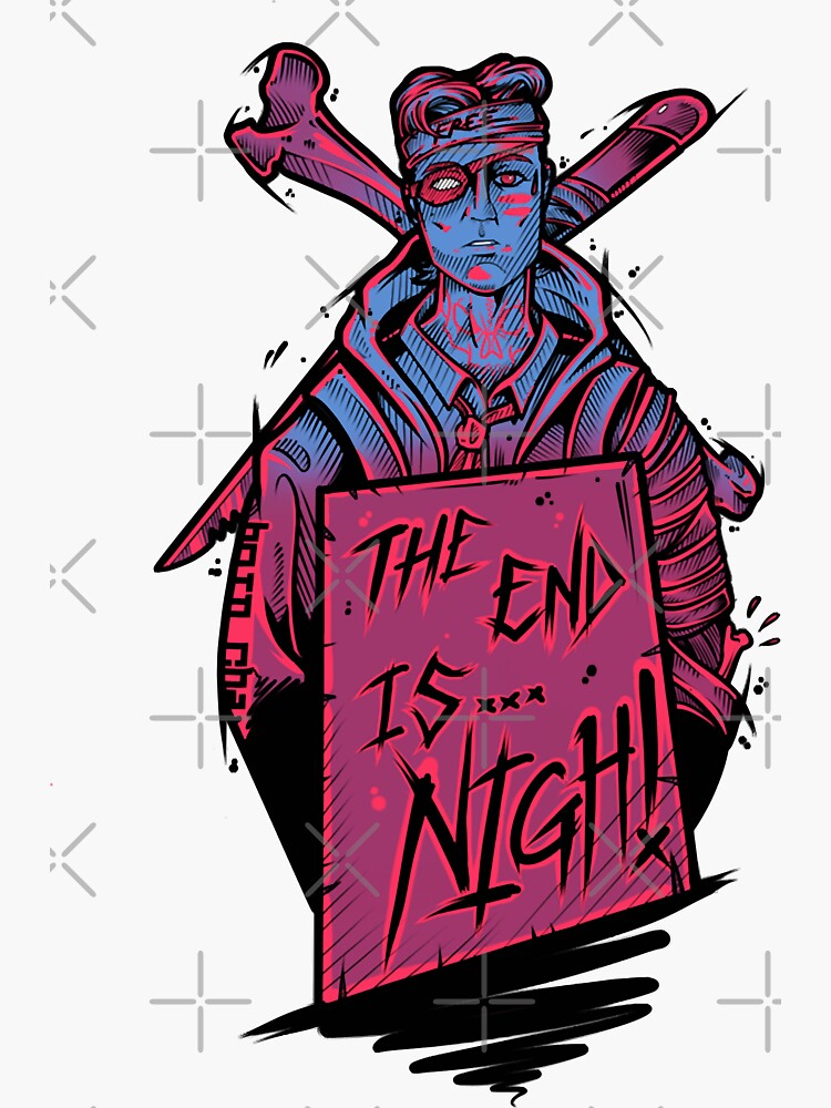 "Funny Gifts The End Is Nigh! Halloween" Sticker for Sale by ...